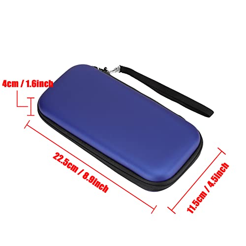 Mxzzand Game Consloe Carrier, Scratch Resistant Anti-Collision,Anti-Fall Waterproof Game Console Bag Hand Strap for Travel for Outdoor for Women for Men(Blue)