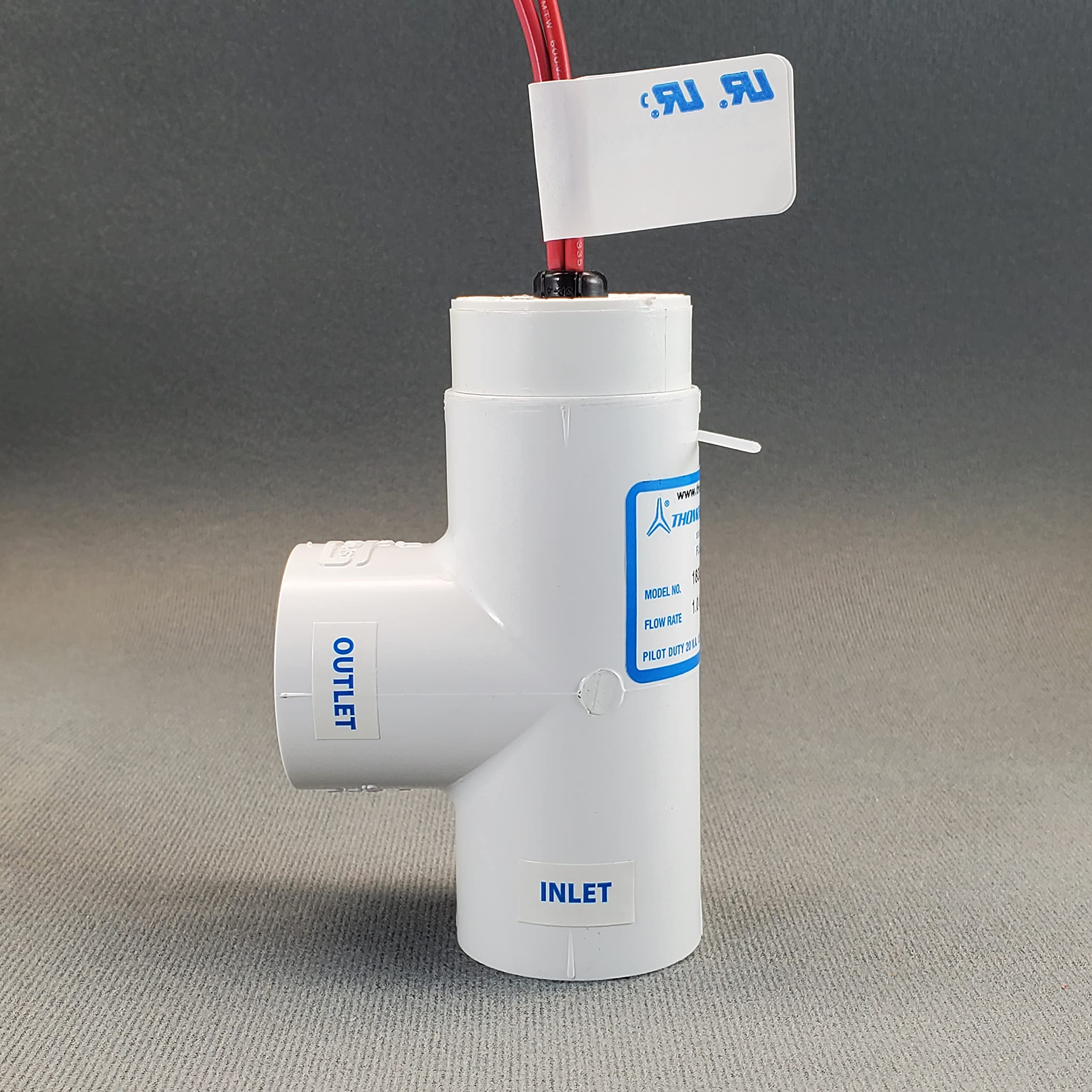Thomas Products 1800 PVC Liquid Flow Sensor Switch for Home Water Chlorine Pool Filtration Treatment Tank
