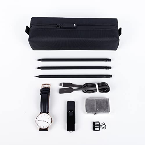 Comfyable Small Toiletry Bag for Men, Slim Mini Toiletry Bag, Toothbrush Bag, Mini Dopp Kit Bag for Electronics, Tech, Gym, Water-Resistant Essentials Bag, Black