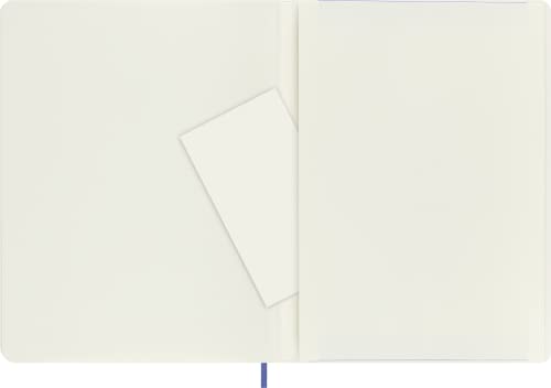 Moleskine Classic Notebook, Soft Cover, XL (7.5" x 9.5") Plain/Blank, Hydrangea Blue, 192 Pages