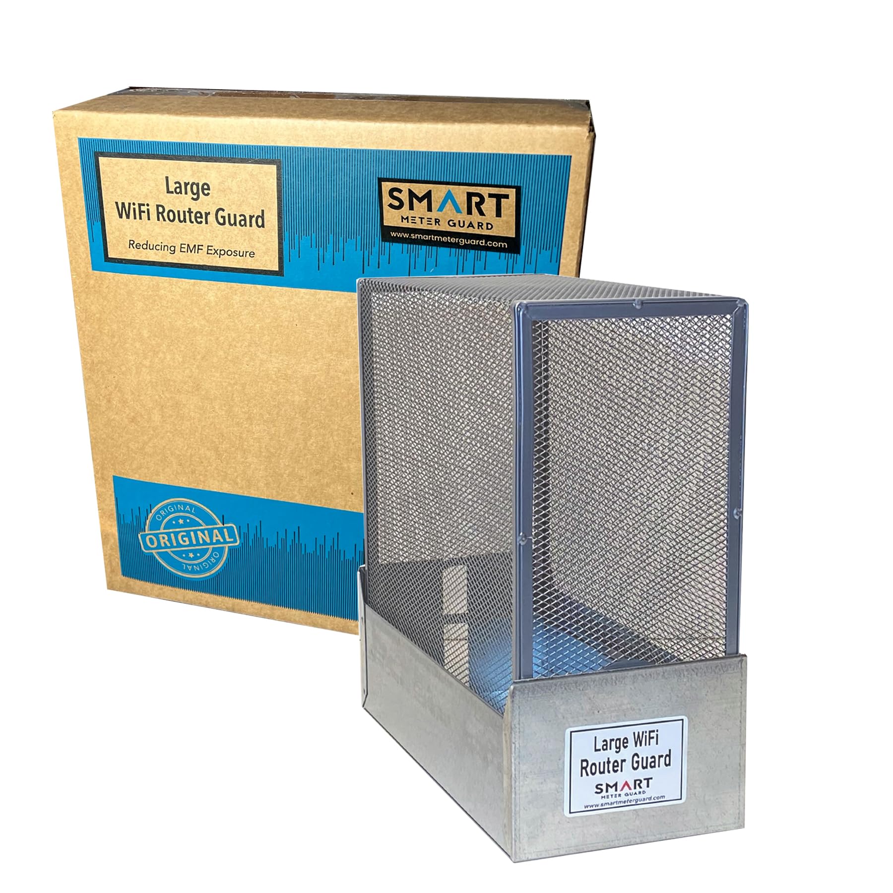 Large WiFi Router Cover Guard (Made in The US!) Blocks About 90% of The EMF Your Router emits While You can Still use The Router, Blocks 5G!