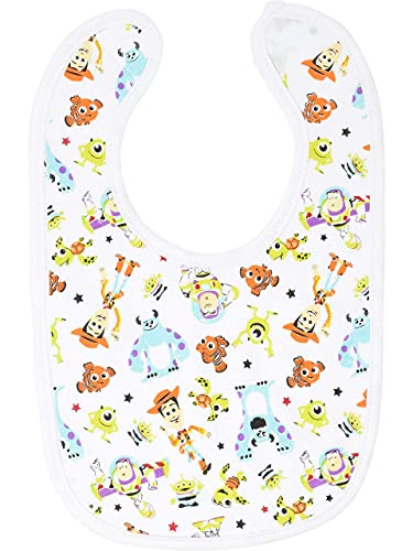 Disney Pixar Baby Boys 6 Pack Bibs Toy Story Incredibles Nemo Monsters Infant