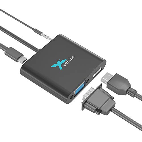 IMD-ULC363 Type C to HDMI to VGA Adapter with PD