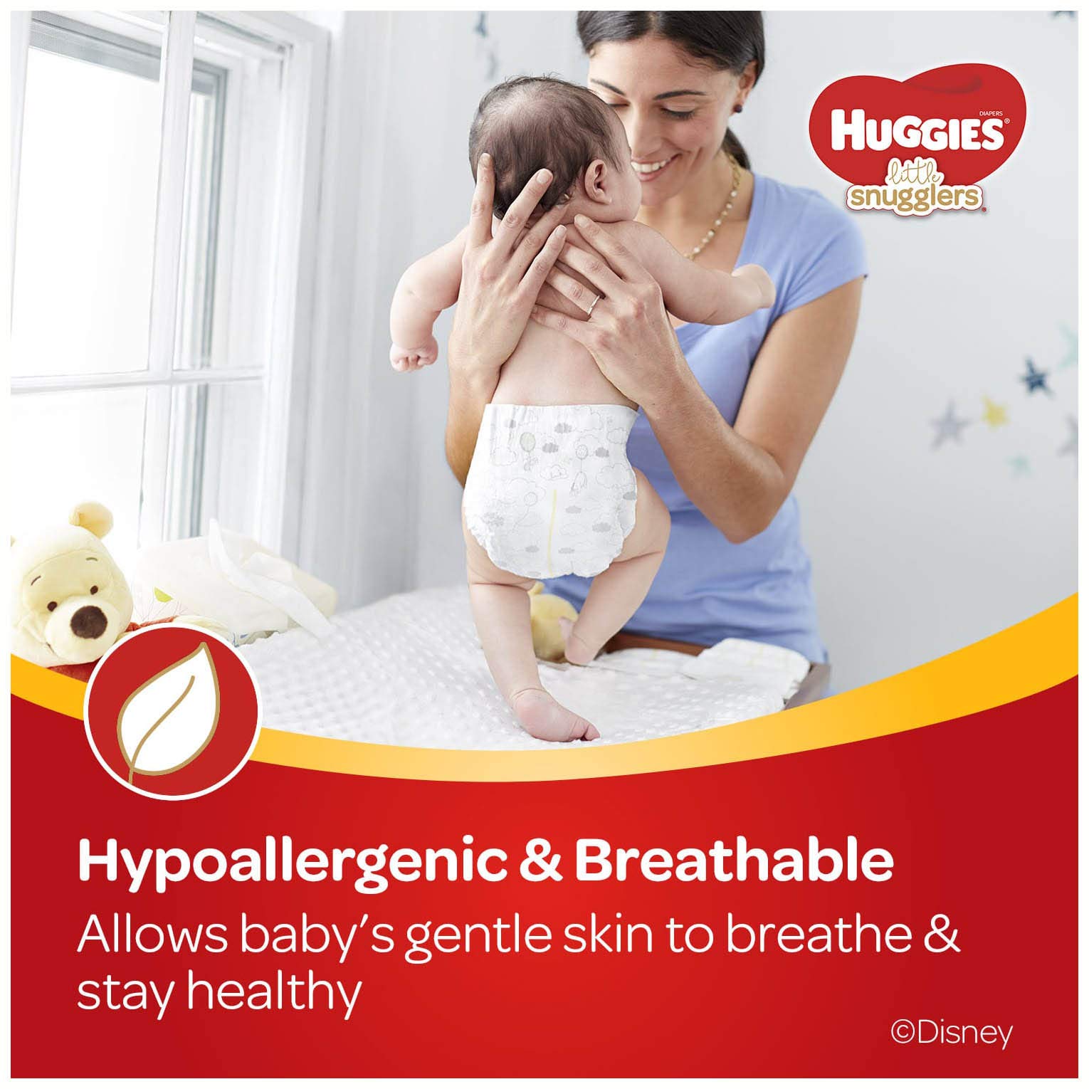 Huggies Little Snugglers Baby Diapers, Size 3, 62 Ct