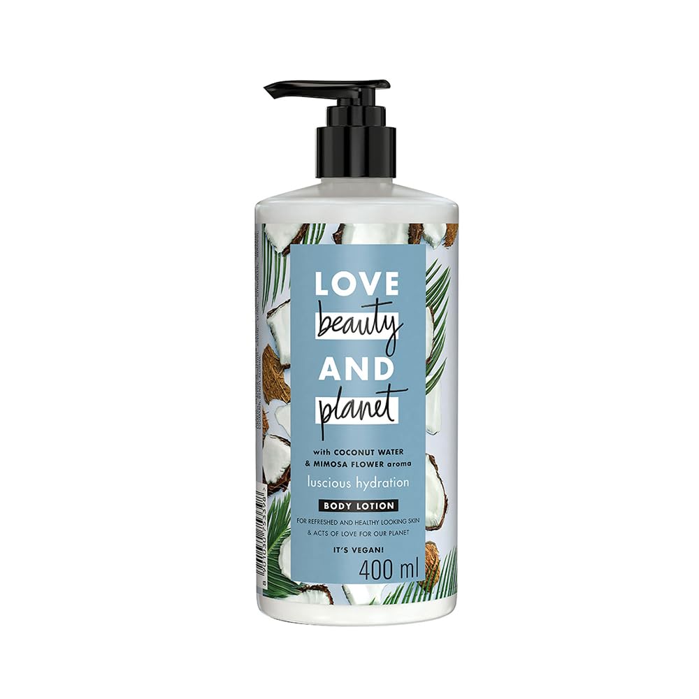 Love Beauty & Planet Luscious Hydration Body Lotion Coconut Water and Mimosa Flower 13.5 oz (Pack of 1)
