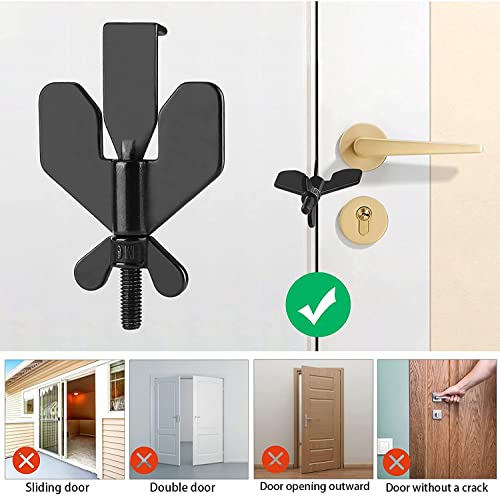 Door Lock, PENMAMA Portable Door Lock for Travel,Security Devices, Additional Aafety and Privacy Door Locker for Home, Hotel, School, Apartment, Dormitories