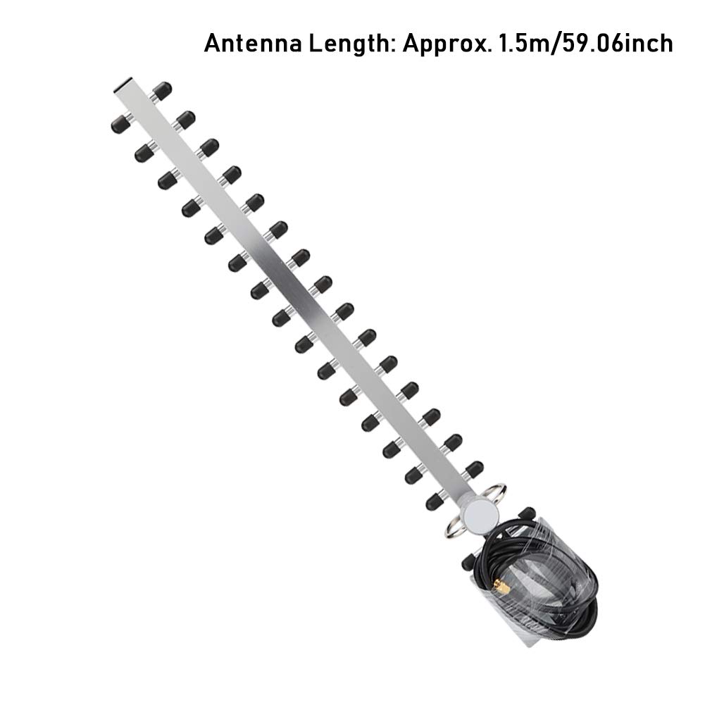 Yagi Antenna, 2.4G 25dBi High Gain Router Network Antenna, 1.5m Aluminum Alloy 16 Unit Directional Yagi Antenna