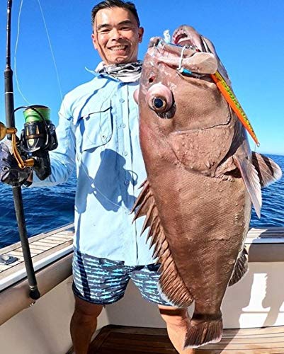 Nomad Design Deep Water Fishing - Erratic Action Trigger for Predators, Fast Sinking & BKK Jig Assist Hooks The Streaker 120G - 4 oz - Crimson Tide