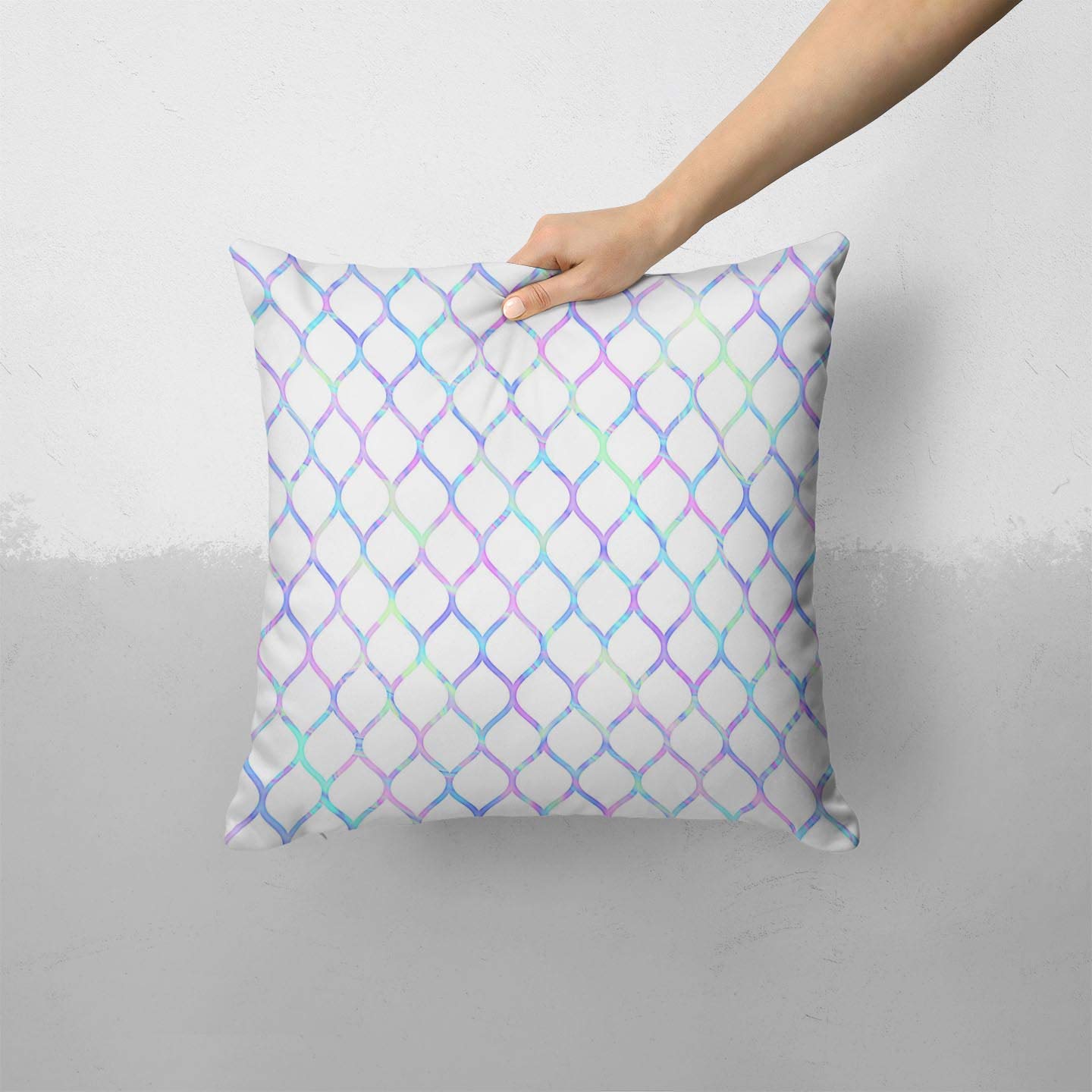 iiRov Iridescent Dahlia v7 - Custom Decorative Home Decor Indoor or Outdoor Throw Pillow Cover Plus Cushion Set for Sofa, Bed or Couch (Pillow CASE Cover Plus Cushion)