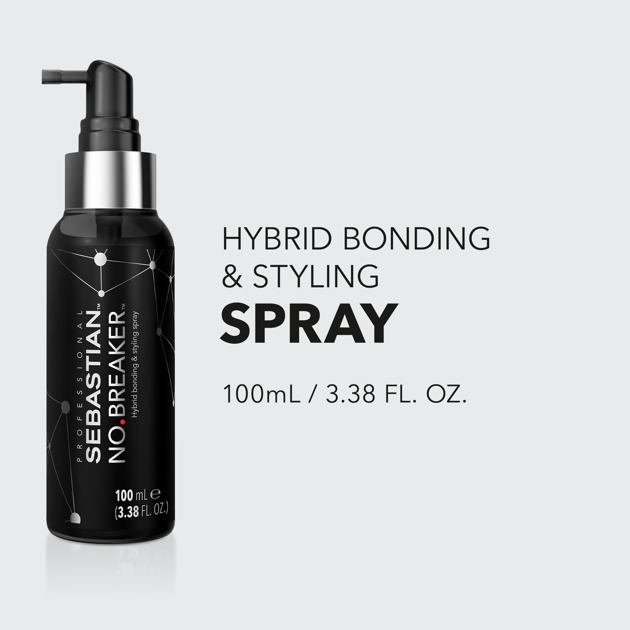 Sebastian Professional No.Breaker, Hair Bonding Treatment, Breakage and Damage Repair Leave-In Spray, 3.38 oz
