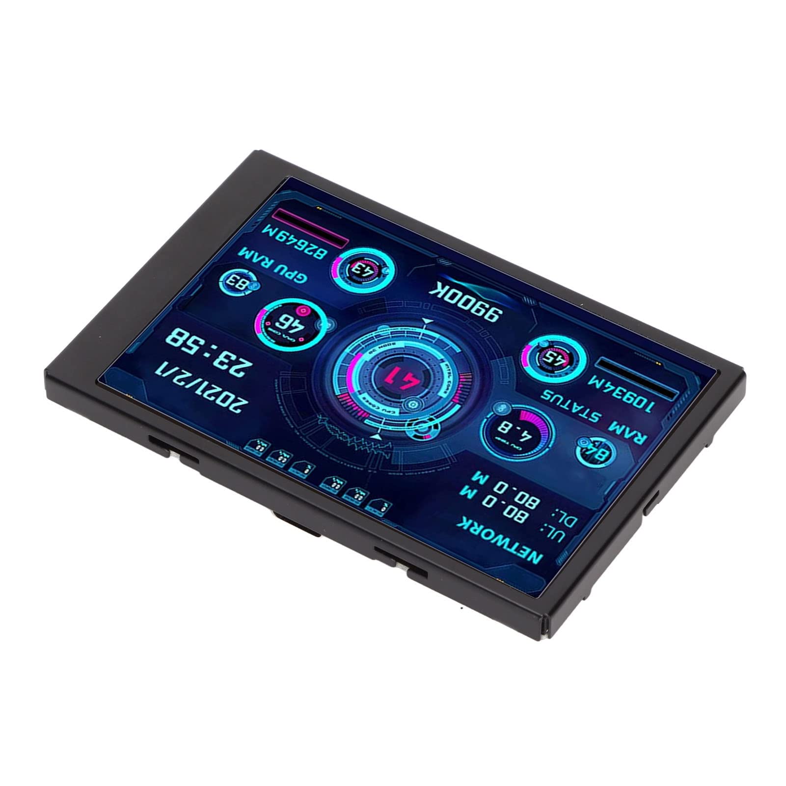 3.5 Inch Mini IPS USB Screen, PC Sensor Panel Display Temperature Monitor, AIDA64 PC CPU RAM Data Monitor, Multifunctional Computer Monitor for Windows