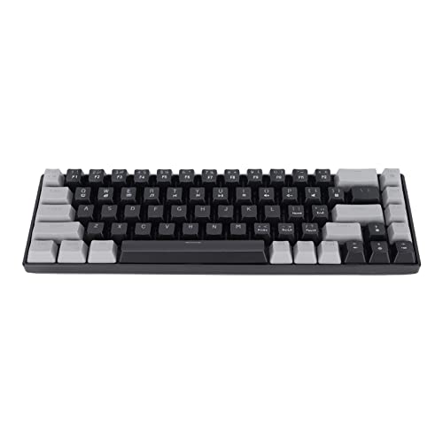 Mechanical Keyboard,68‑Key RGB Backlit Gaming Mechanical Keyboard,Support 20 Kinds of Super Dazzling Led Light Effects,Plug and Play,for General Desktop and Notebook Computers(Black (Green Shaft))