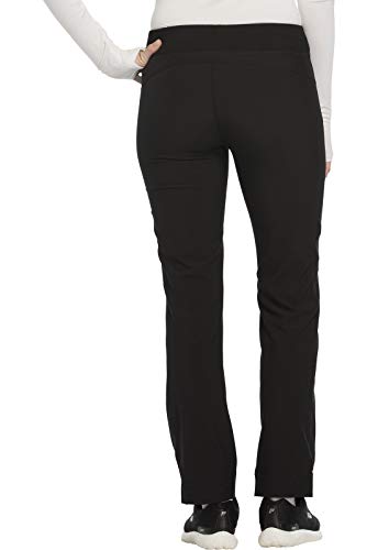 Cherokee Infinity Drawstring Scrub Pants for Women, Stretch Performance Fabric CK100A, M, Black