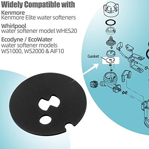 Water Softener Venturi Gasket Compatible with Kenmore, Whirlpool, Morton, GE Water Softener, 7204362 Water Softener Replacement Parts(3 Pack)