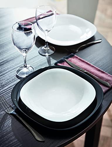 Dajar Carine Luminarc Dinner Set 18–Piece White / Black