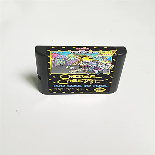 Lksya Chester Cheetah Too Cool to Fool - USA Cover With Retail Box 16 Bit MD Game Card for Sega Megadrive Genesis Video Game Console (US EU Shell)