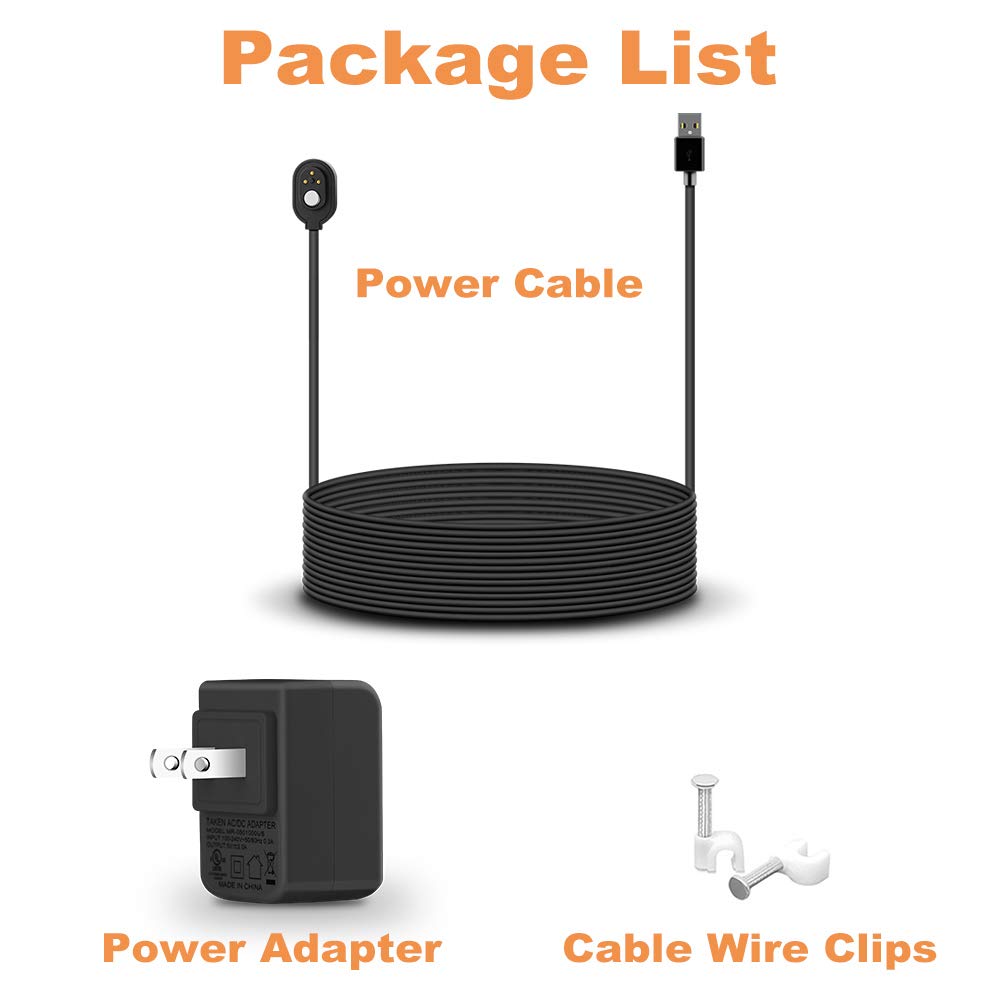 Taken 30ft/9m Arlo Ultra Cable, Weatherproof Outdoor/Indoor Magnetic Charging Cable and Power Adapter for Arlo Ultra 4K, Ultra 2, Arlo Pro 3, Pro 4