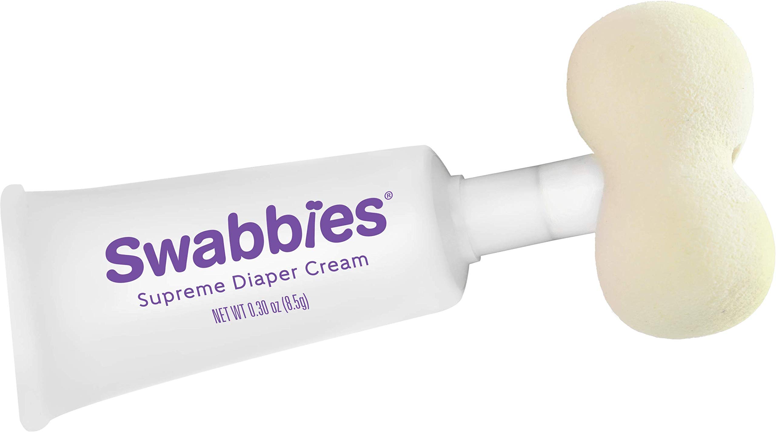 Swabbies Diaper Cream Applicators with 2 pre-Filled Applicators of Diaper Cream