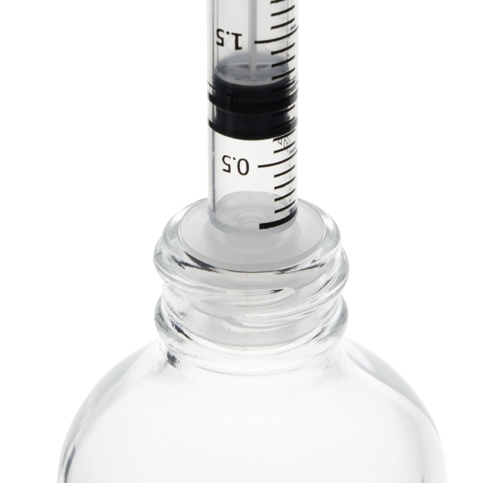 Juvale 45 Pack Press In Medicine Bottle Adapter for Syringe, 3 Sized Medical Dosing Adaptor for Oral Dispensers, Liquid Medication