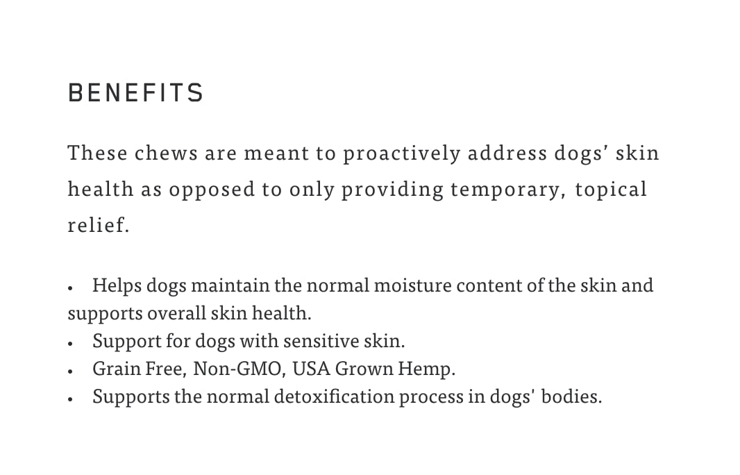 Skin Health & Allergy Support Chews for Dogs