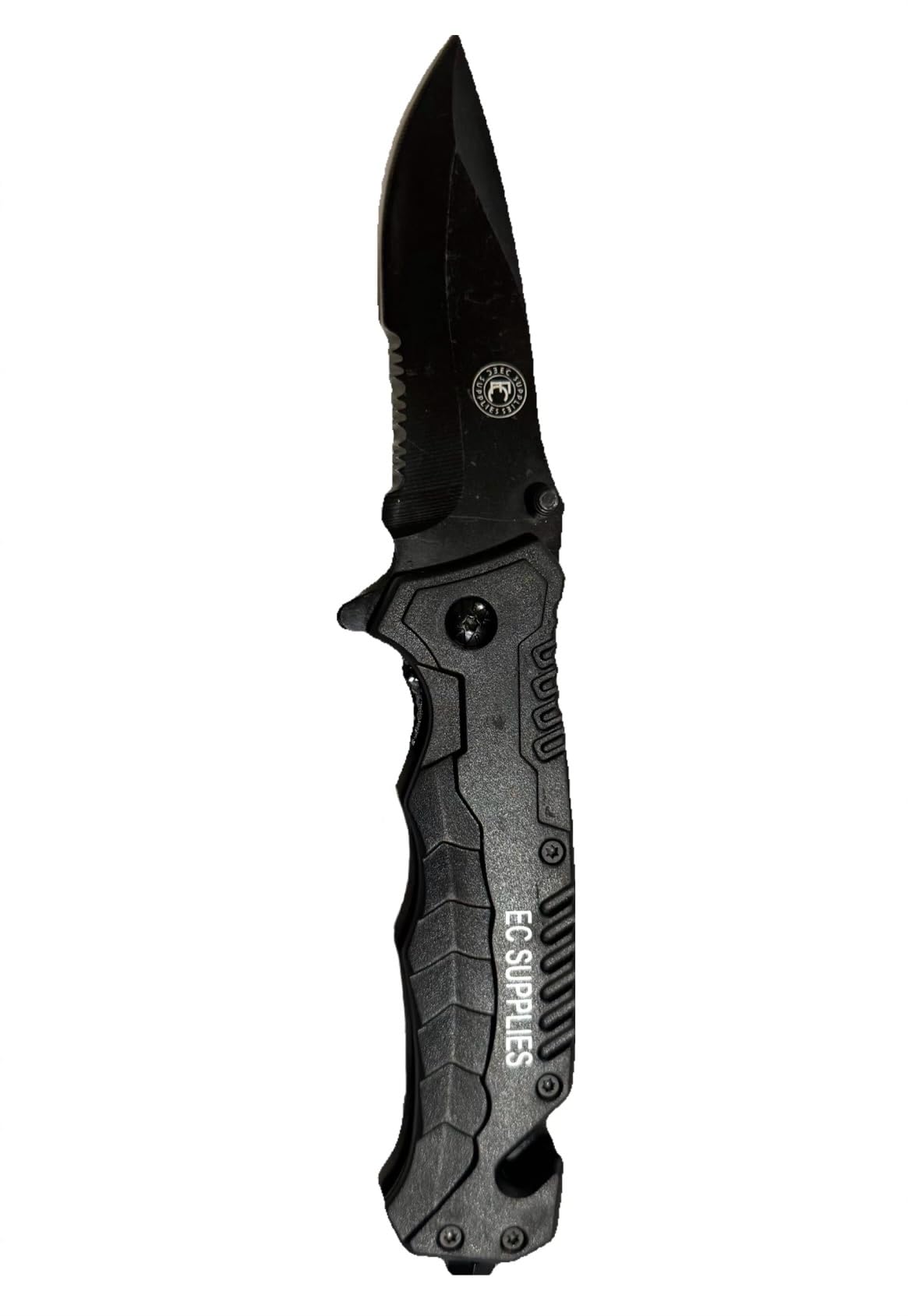 Generic Ec supplies folding knife hunting knife pocket knife work knife, Black