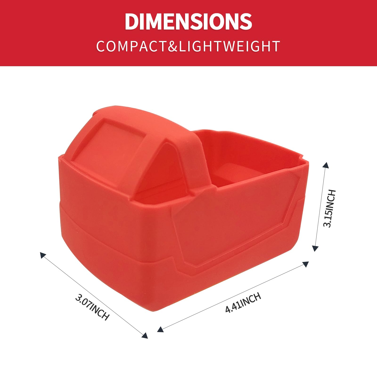 Zltoolpart 3PCS Silicone Protective Cover Case for Milwaukee M18 3.0 4.0 5.0 Battery (Battery Not Included)