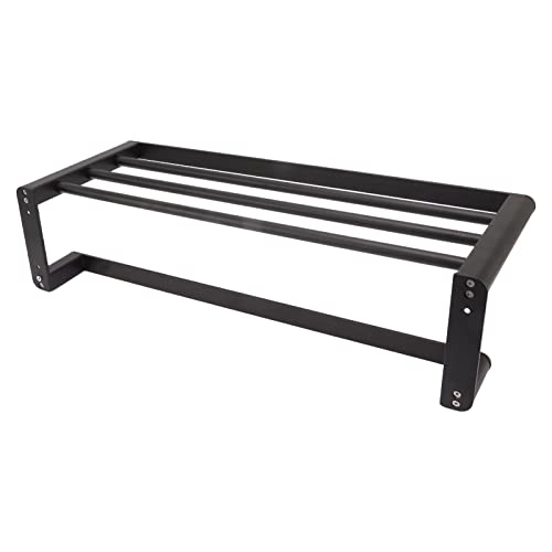 soobu Towel Rack, Antirust Wall Mount Space Saving Bath Shelves for Kitchen (Black 60cm)
