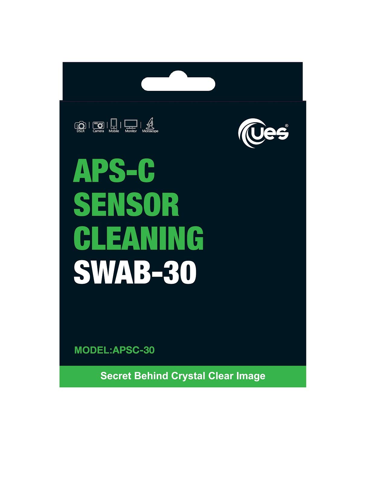 UES APSC-30 APS-C Swab Value Package - Compatible with Sony, Nikon, Canon DSLR Reflex & Mirrorless Digital Cameras CCD & CMOS APS C Type Sensor Clean (30 X 16mm Swabs)