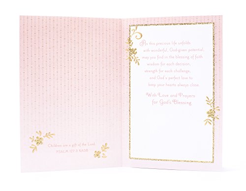 Dayspring Baptism Greeting Card for Baby Girls (Baby Feet) (0399RZA1004)