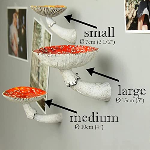 Floating Living Room Mushrooms Shelf Resin Hanging Bathroom More Mounted Shelf Shelves Rustic for Bedroom Wall Floating Crafts and Decoration Kitchen,Dining & Bar