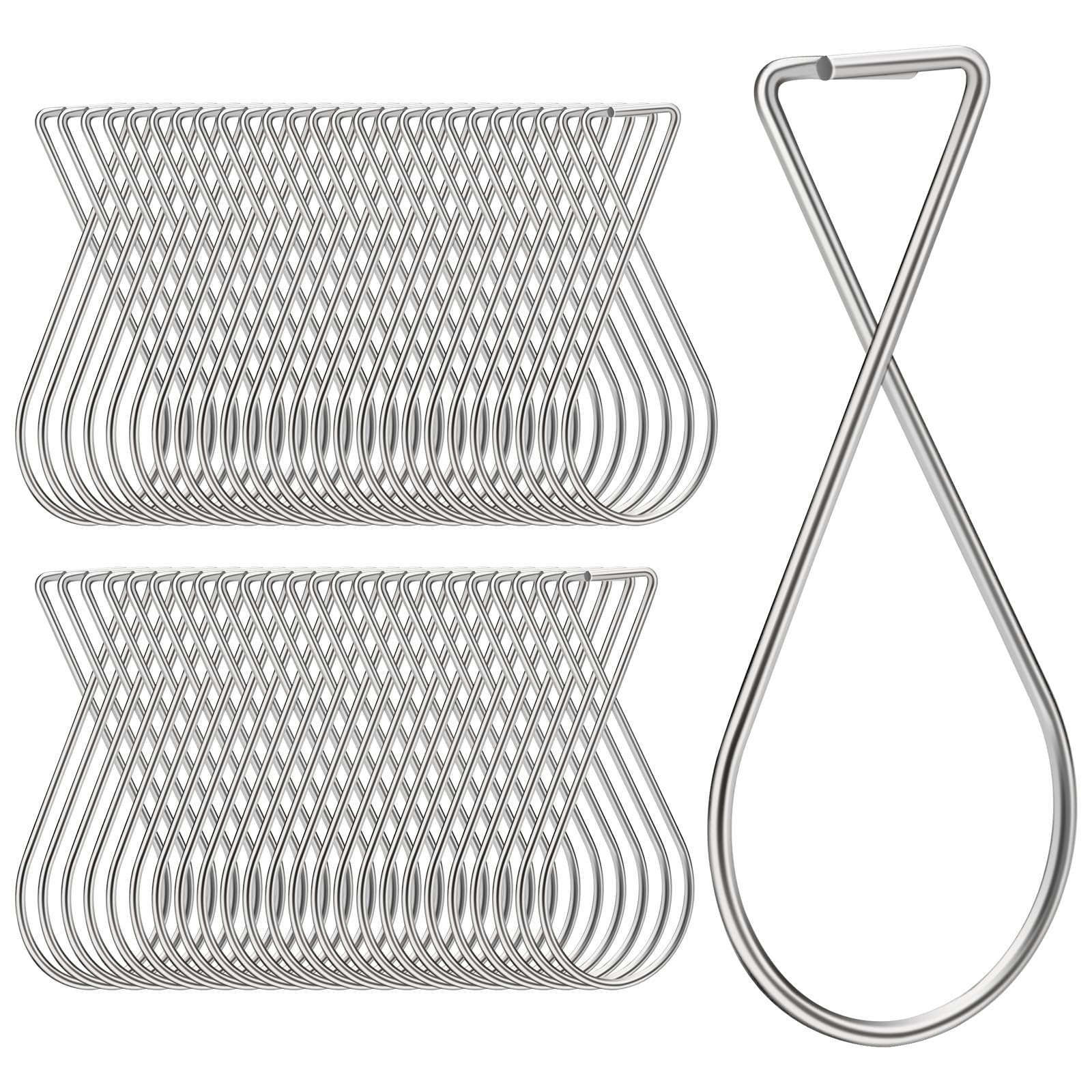 50 Pack Ceiling Hooks,Drop Ceiling Hanger Hooks,T-Bar Clips,Ceiling Clips Great For Office, Classroom, Home And Supermarket Decorations, Ceiling Hook Clips Fits Suspended, Tile And Grid Ceiling