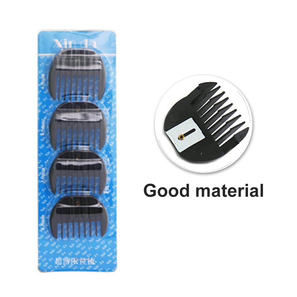 4 Pcs Hair Clipper Guide Combs Professional Hair Clipper Guards Practical Hair Clipper Attachments for Hair Clipper and Trimmer