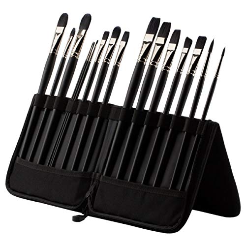 Creative Mark Folding Long Handle Paintbrush Storage Easel & Traveling Case - Artist Paintbrush Carrying Case & Artist Easel For Long Handle Paintbrushes Up To 13" Long - [Long Handle Easel & Case]