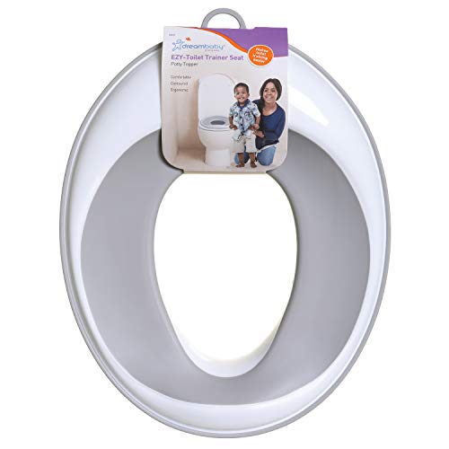 Dreambaby EZY-Toilet Trainer Seat Potty Topper - Contoured Shape & Non-Slip Base - Model L6001 14.5x11x1.75 Inch (Pack of 1) Gray