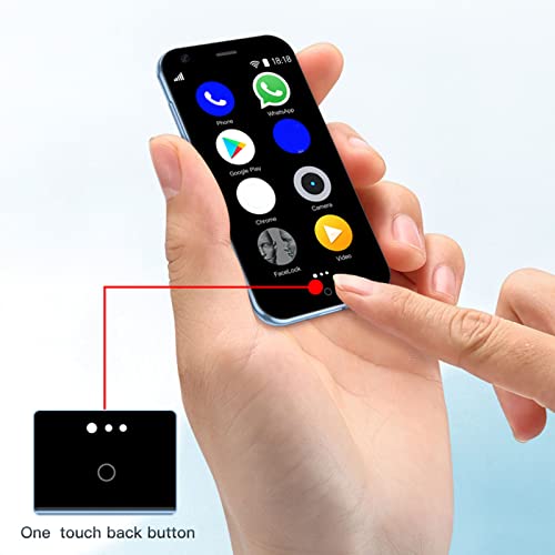 3G Smart Phone, 1GB RAM 8GB ROM Mini Cell Phone 700 MAh Battery Support 2.4G WiFi Multi Language Support Bluetooth for Daily (Blue)
