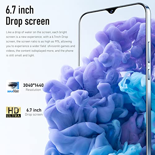 BLACKCYBER MI13 Pro 5G Unlocked Cellphone Android Smartphone, 6.7'' FHD LCD Display Screen, 8MP+16MP Camera, 4000mAh Long Battery Life, Dual Sim Card (8GB+128GB, Green)