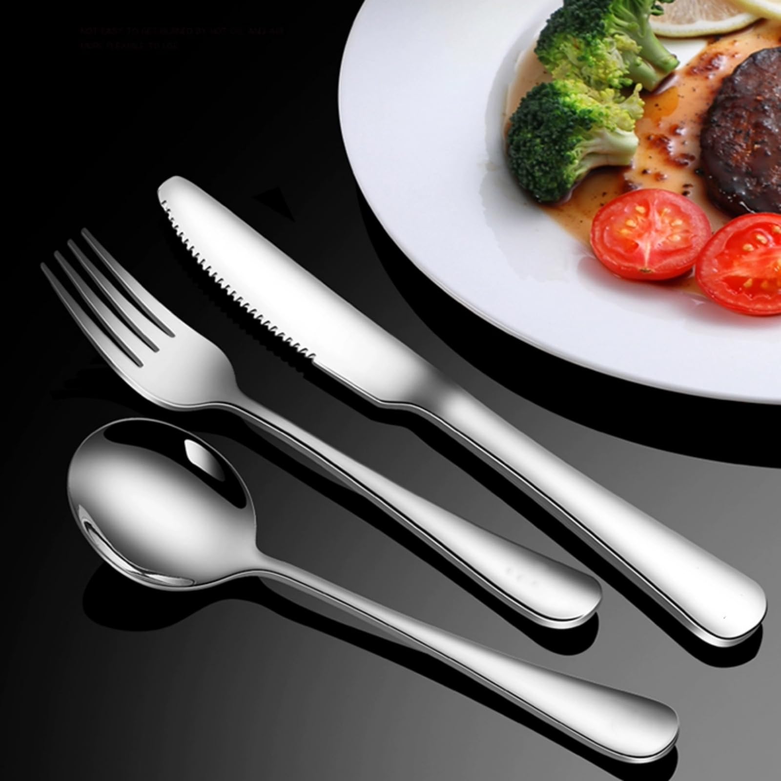 49PCS Silverware Set with Organizer, Durable Stainless Steel Flatware Drawer Cutlery Set for 8, Kitchen Utensils with Steak Knives Mirror Polished Dinner Knife Forks Spoons Tableware Service Tray