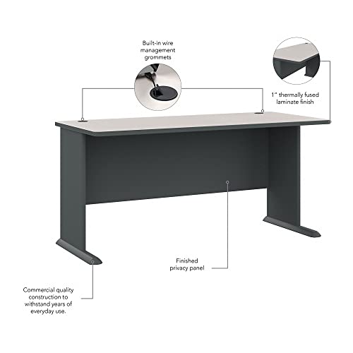 Bush Business Furniture Series A Home-Office-desks, 60W, Slate