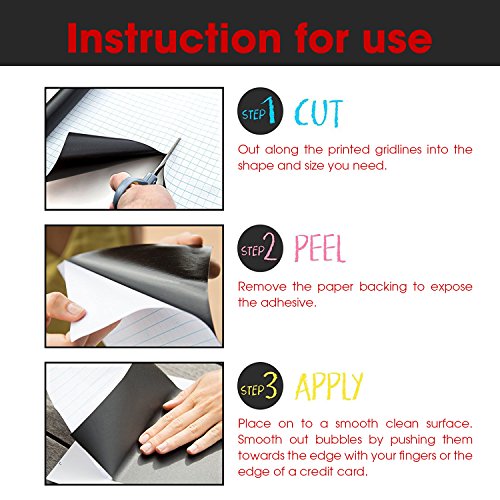 Chalkboard Contact Paper,LeeLoon Chalk Paper Wall Decals Stickers Self-Adhesive Eraseble Cuttable Removable Blackboard Wallpaper for School Office,Home,Kid,Art,Restaurant Menu,Decoration 17.7" X 78.7"