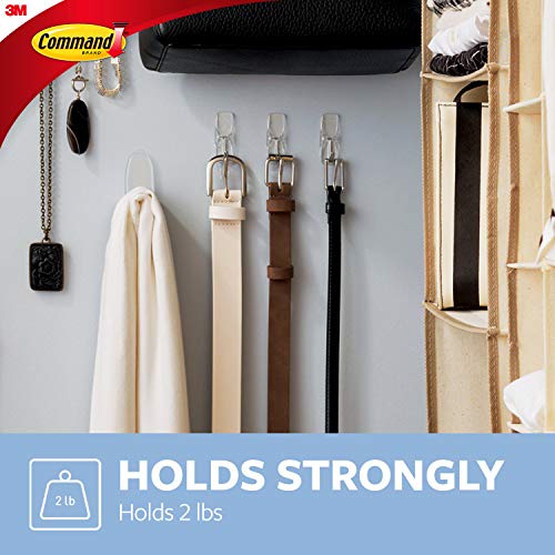 Command, Medium, Clear, Wire Toggle, 2-Hooks (17065CLR-ES), 2 Count