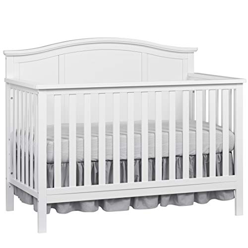 Oxford Baby Emerson 4-in-1 Convertible Crib, Snow White, GreenGuard Gold Certified