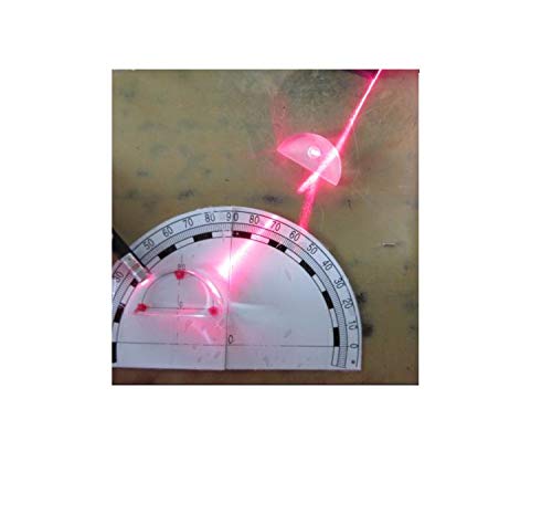 Optical Glass Semicircle Lens Physical Teaching Equipment 2pcs