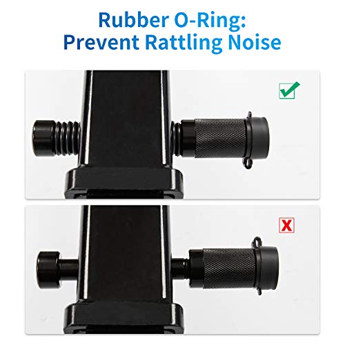 METOWARE Trailer Hitch Lock Hitch Receiver Pin Lock Fits 2”- 3-1/2" Receiver Class III IV V Hitches with 5/8" Dia 4” Lock Pin and 8 Anti-Rattle Rubber O-Rings Receiver Hitch Lock (1 Pack)