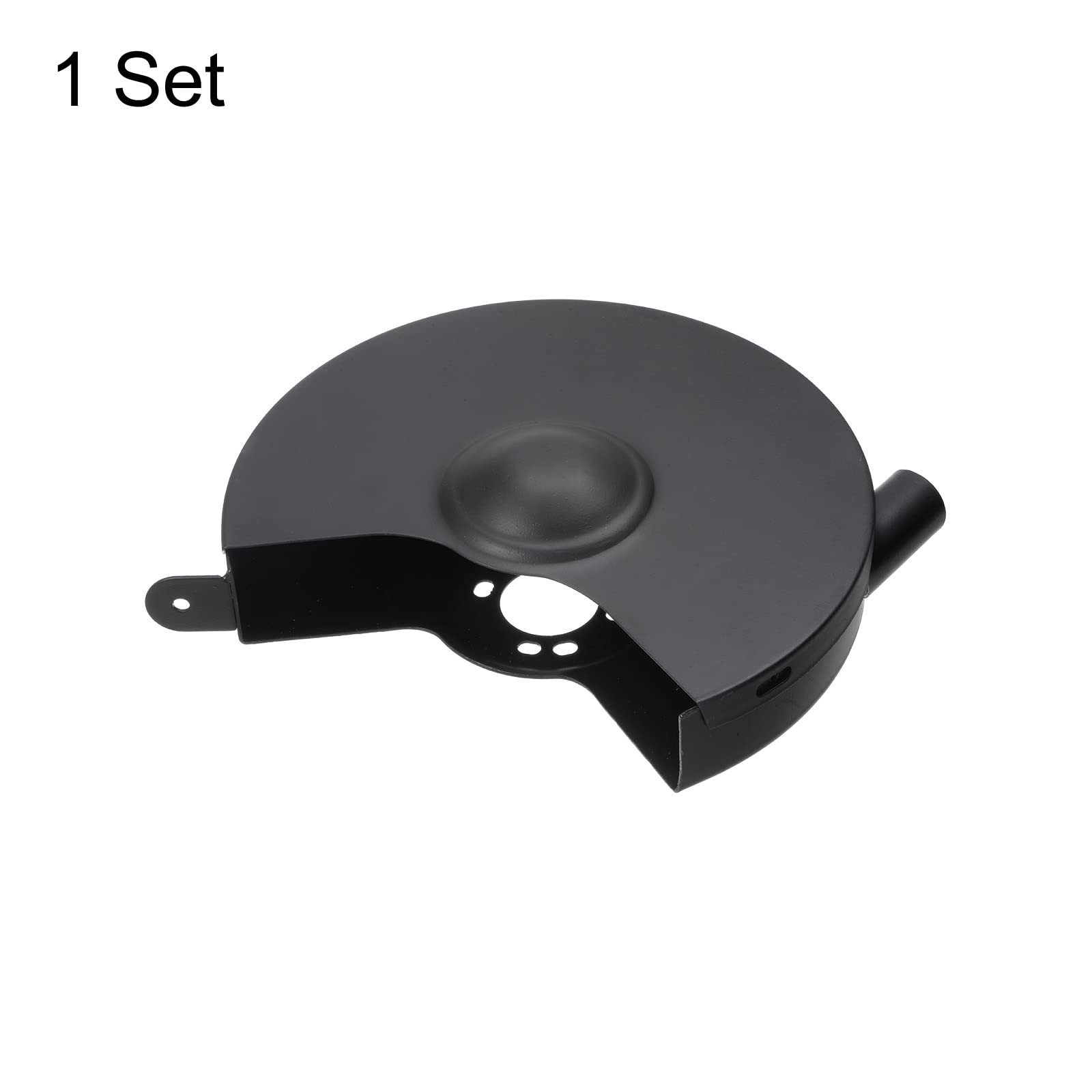 HARFINGTON Bench Grinder Wheel Inner and Outer Right Guard Cover 9.84" Carbon Steel Right Guard Cover Shroud Set with Screw for Bench Grinder Polisher, Black