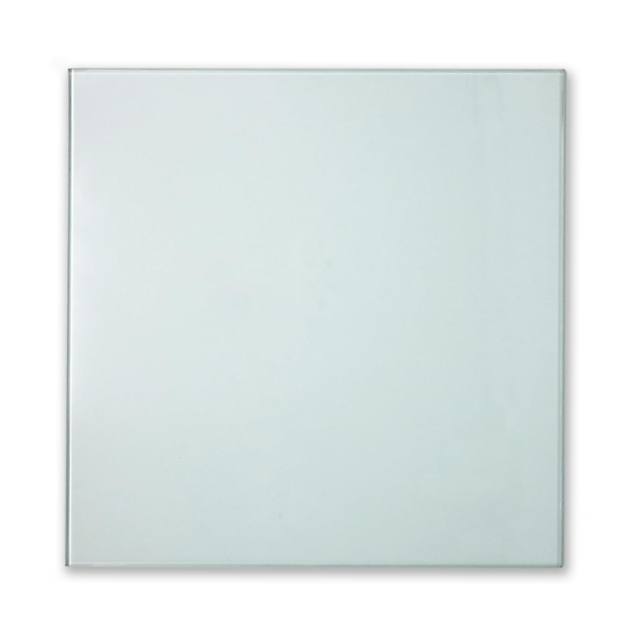 STORE FIXTURES DIRECT Square Tempered Glass Panels for Glass Cube or Shelving Displays, Clear Transparent Glass, 12" W x 12" L x 3/16" Thick, 2 Pack