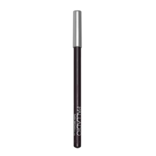 Palladio Wooden Eyeliner Pencil, Thin Pencil Shape, Easy Application, Firm yet Smooth Formula, Perfectly Outlined Eyes, Contour and Line, Long Lasting, Rich Pigment, Dark Brown