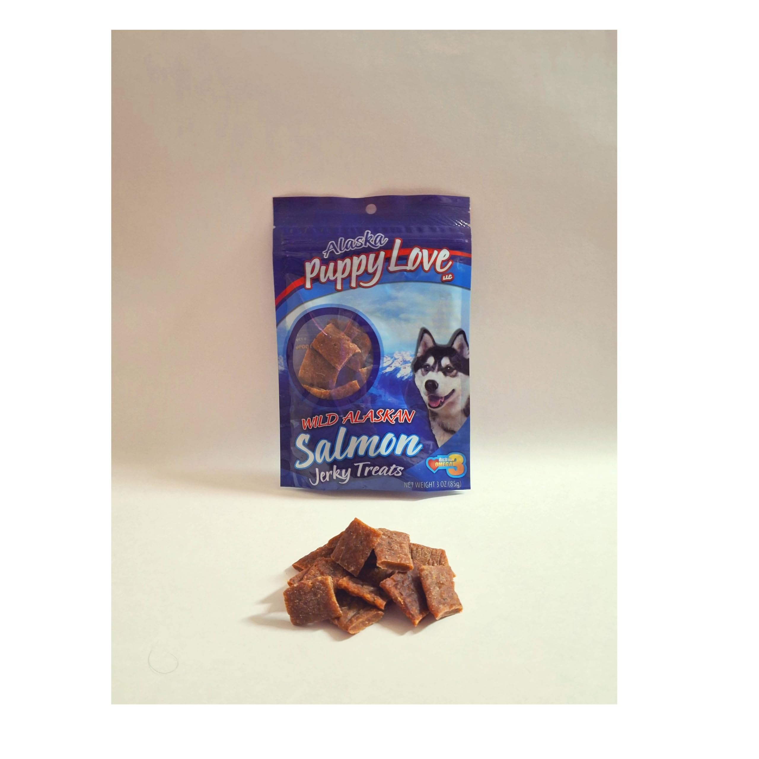 Alaska Puppy Love Wild Alaskan Salmon Jerky 3oz
