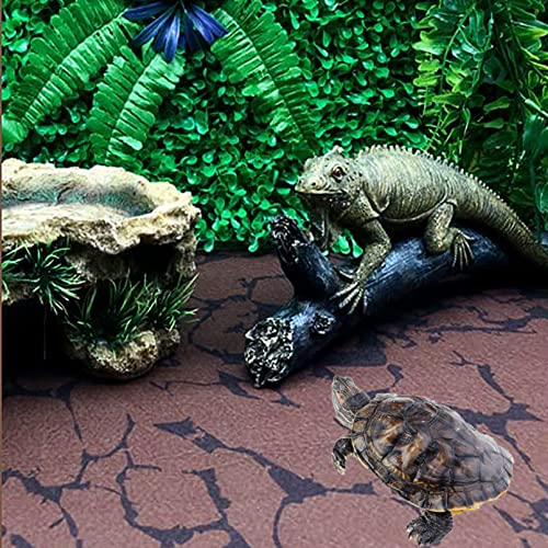 BNOSDM Reptile Carpet Mat Terrarium Liner Bedding Reptile Cage Mat Supplies for Tortoise Lizard Leopard Gecko Snake Chameleon 39ββ x 20ββ