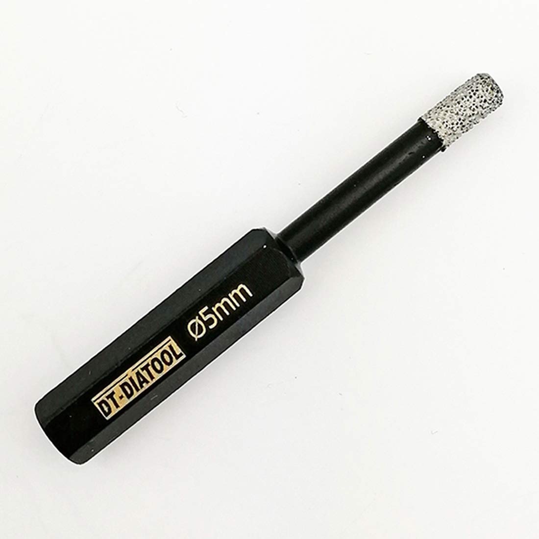 5mm Dry Diamond Drill Bits for Tile Porcelian Marble Granite Brick with Hex Shank Pack of 2 by DT-DIATOOL