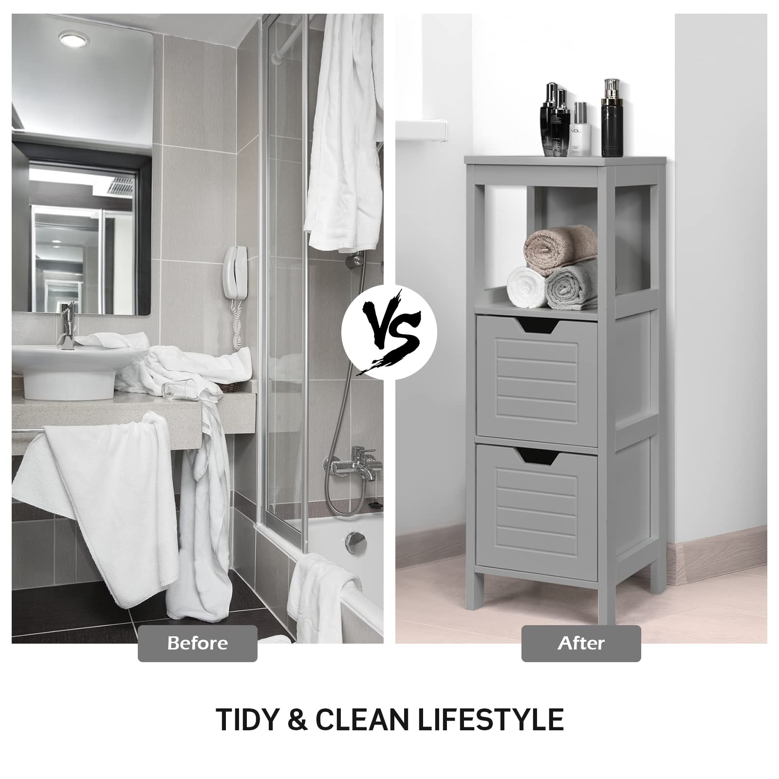 bettary Cabinet, Large, Grey